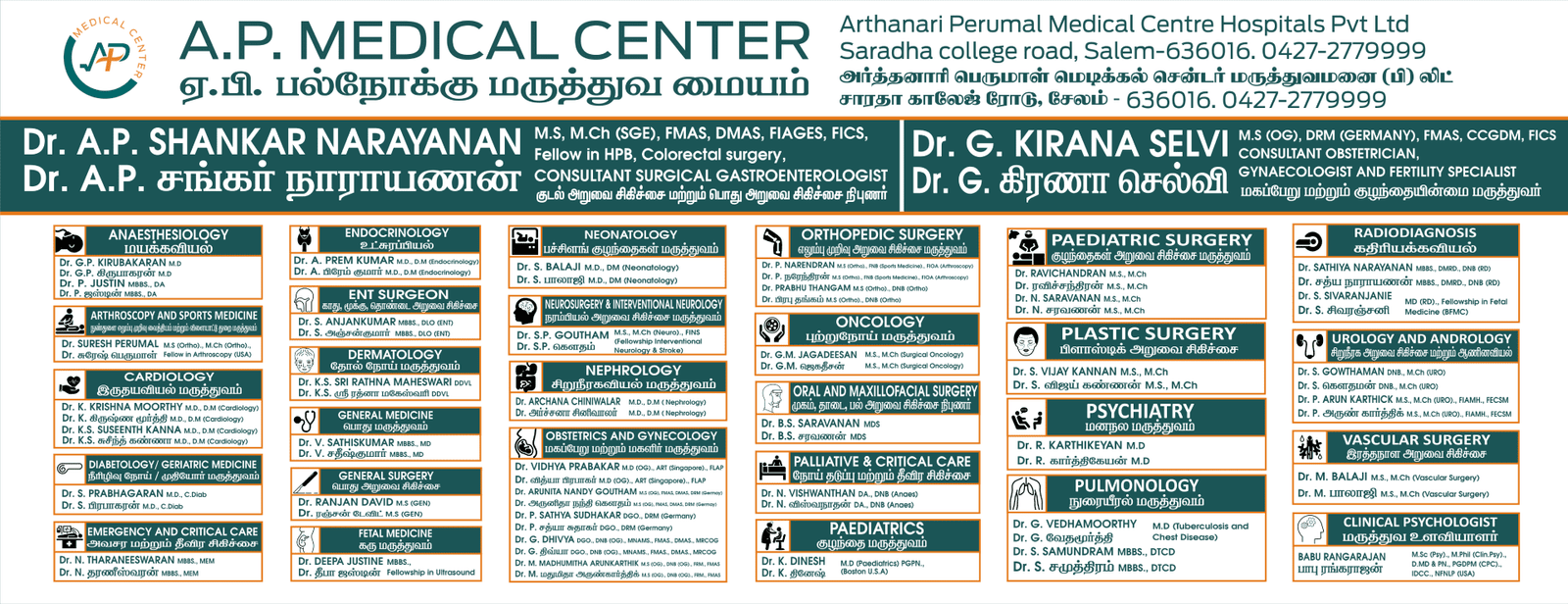 Our Doctors – A P Medical Center